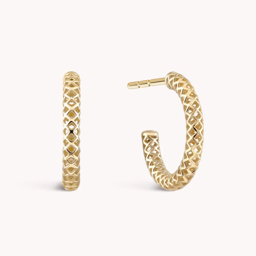 Zlatne naušnice alke Isprepletena klasika