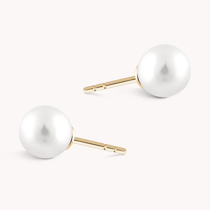 Zlatne naušnice Biser jednostavnosti Large